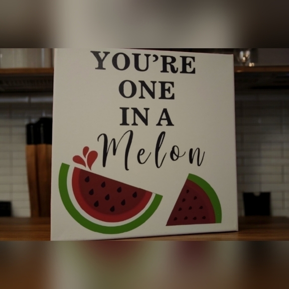 Wall Decor | Your One In A Melon 12x12 Custom Wall Art | Poshmark